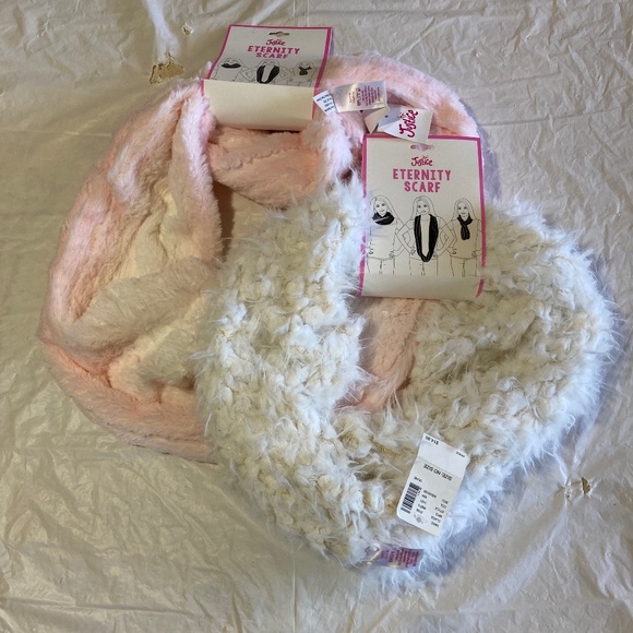 Justice | Accessories | Two Justice Fuzzyfurry Eternity Scarves Nwt ...